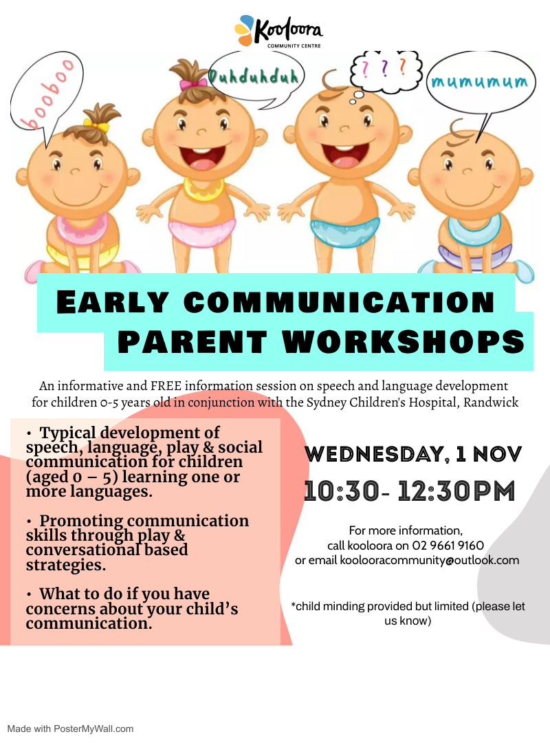 Early Communication Parent Workshop